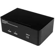 StarTech.com SV231DPDDUA2 2-Port DisplayPort Dual-Monitor KVM Switch ...