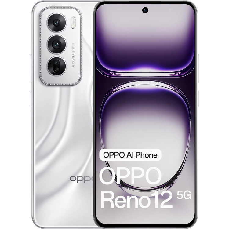 OPPO Reno12 5G Dual SIM Smartphone -12GB + 256GB - Astro Silver