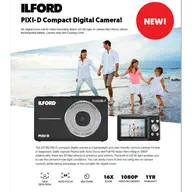 ILFORD 3005154 PIXI-D 5MP Compact Digital Camera - Black
