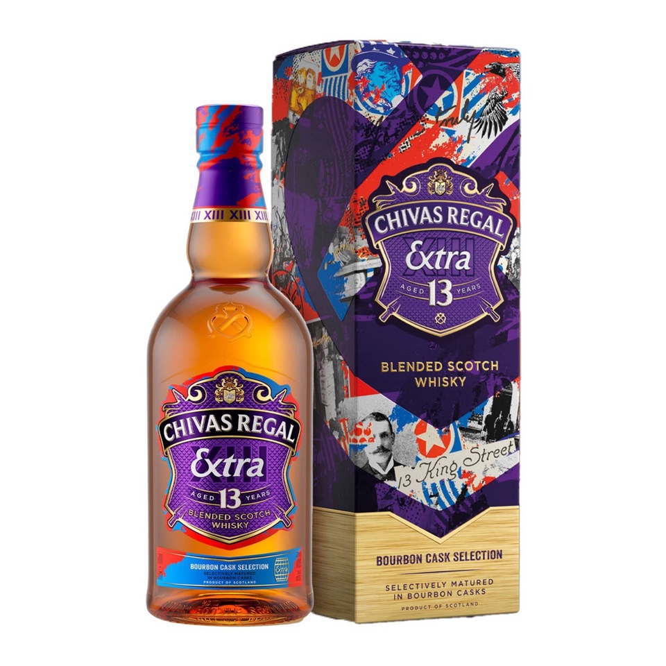 Chivas Regal Extra 13 Year Bourbon Cask Blended Scotch Whisky 1L ...